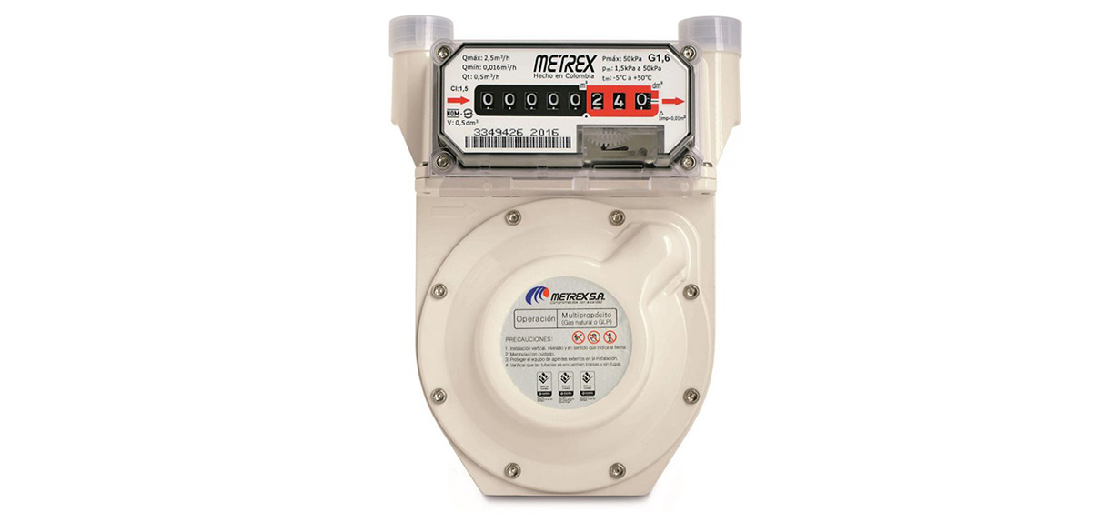 G1.6 Diaphragm Type Gas Meter - Servicios Alternativos. S.A. - Panamá